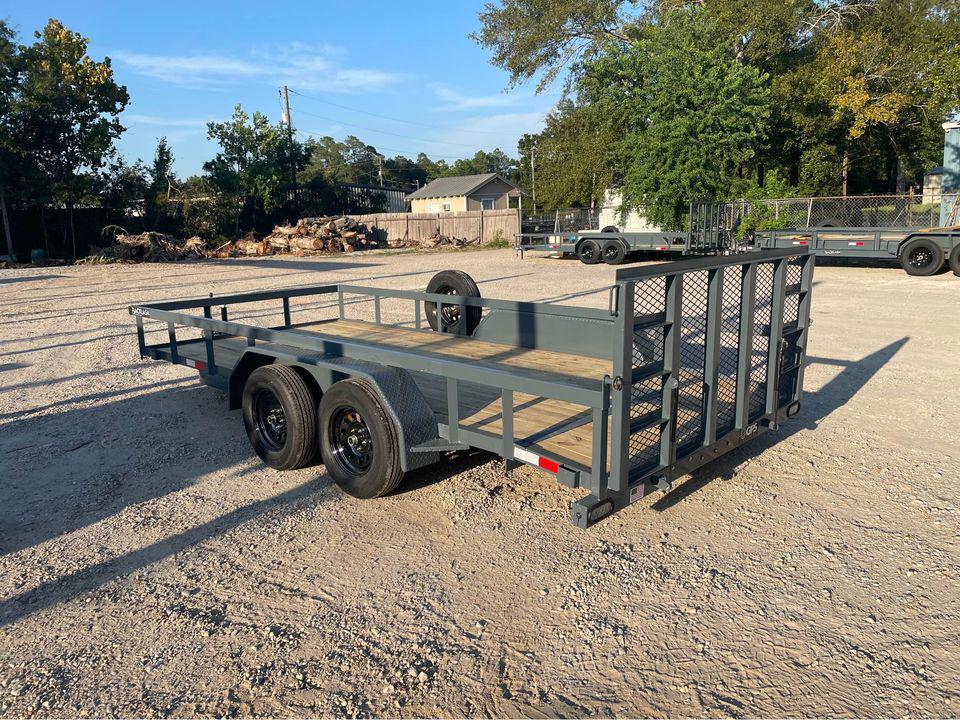 2025 GPS 7x16 Heavy Duty 7k Tandem Axle Utility Trailer w/ Dovetail ...