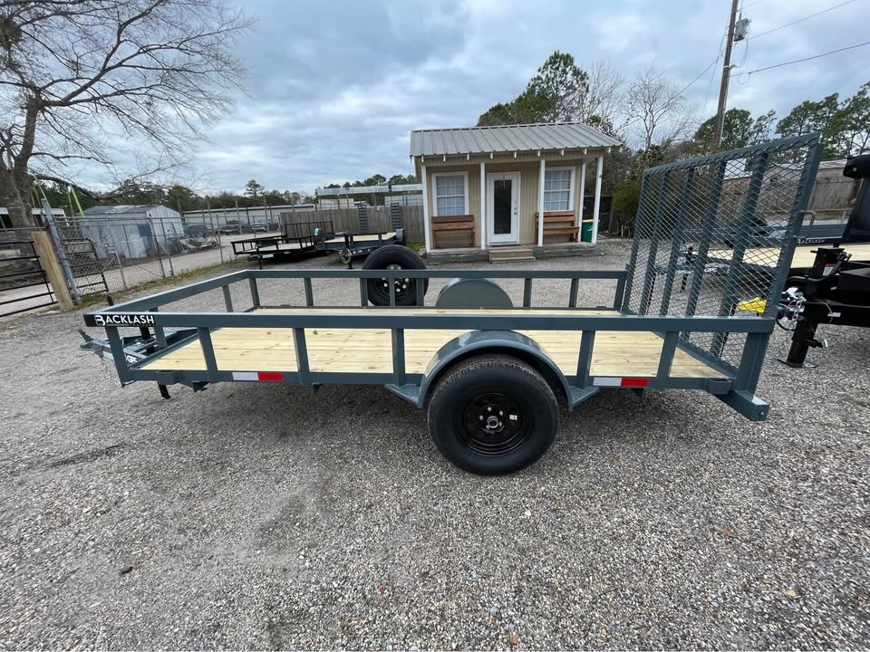 2025 GPS 5x12 Heavy Duty Single Axle Utility Trailer w/ Shock Assist ...